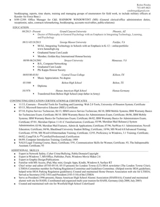 Robin Peralta Resume - 11/14/15 | PDF