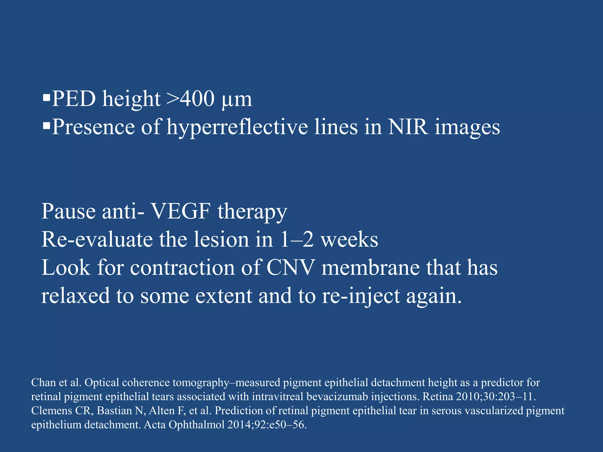 RPE Tear,,,,Retinal Pigment Epithelium Tear.pptx