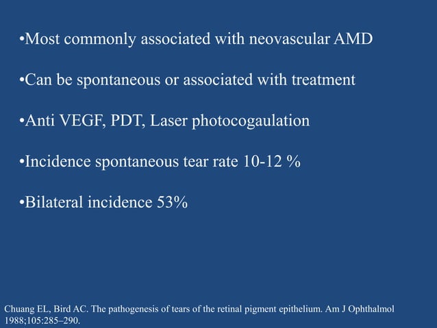 RPE Tear,,,,Retinal Pigment Epithelium Tear.pptx