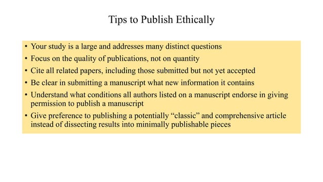 Redundant Publication: duplicate and overlapping Publication, Salami ...