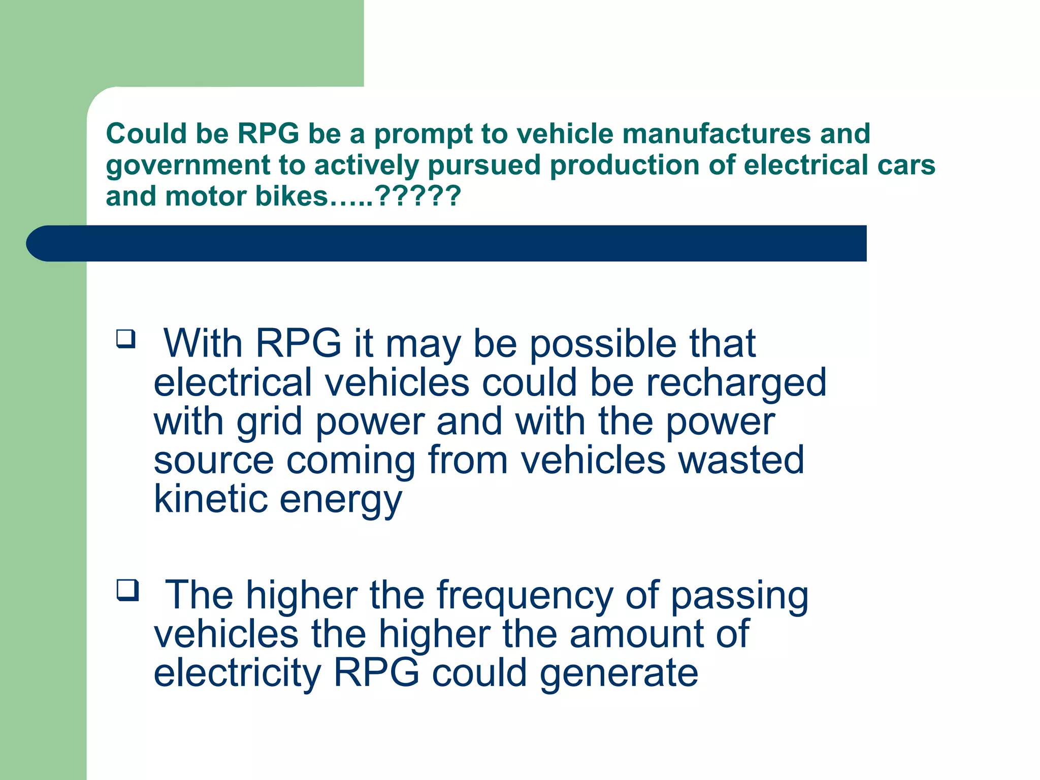 Road power generation | PPT