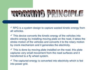 Road power generation | PPT