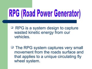 Road power generation | PPT