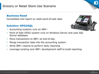 Save 5 Hours a Day by Integrating RPG to Excel & SQL Server | PPTX