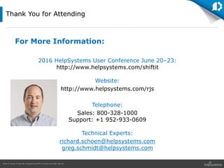 Save 5 Hours a Day by Integrating RPG to Excel & SQL Server | PPTX