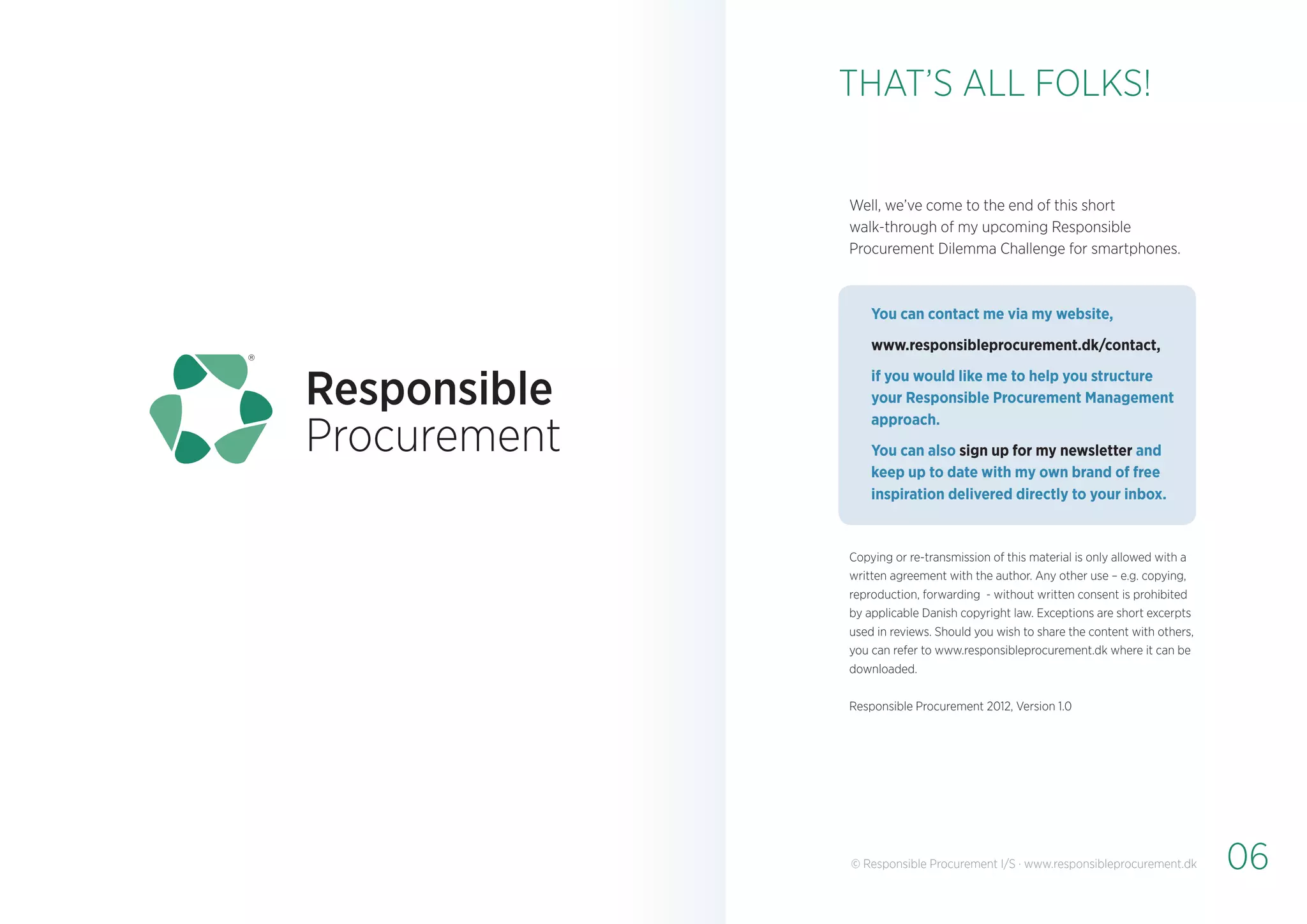 Responsible Procurement Dilemma Challenge | PPT