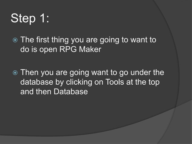 Rpg maker lesson 2 | PPT