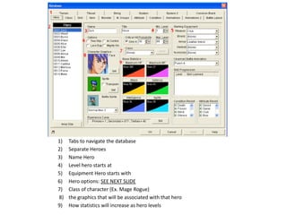 Rpg maker 2k3 lesson 6 | PPTX | Roleplaying Games | Games and Puzzles