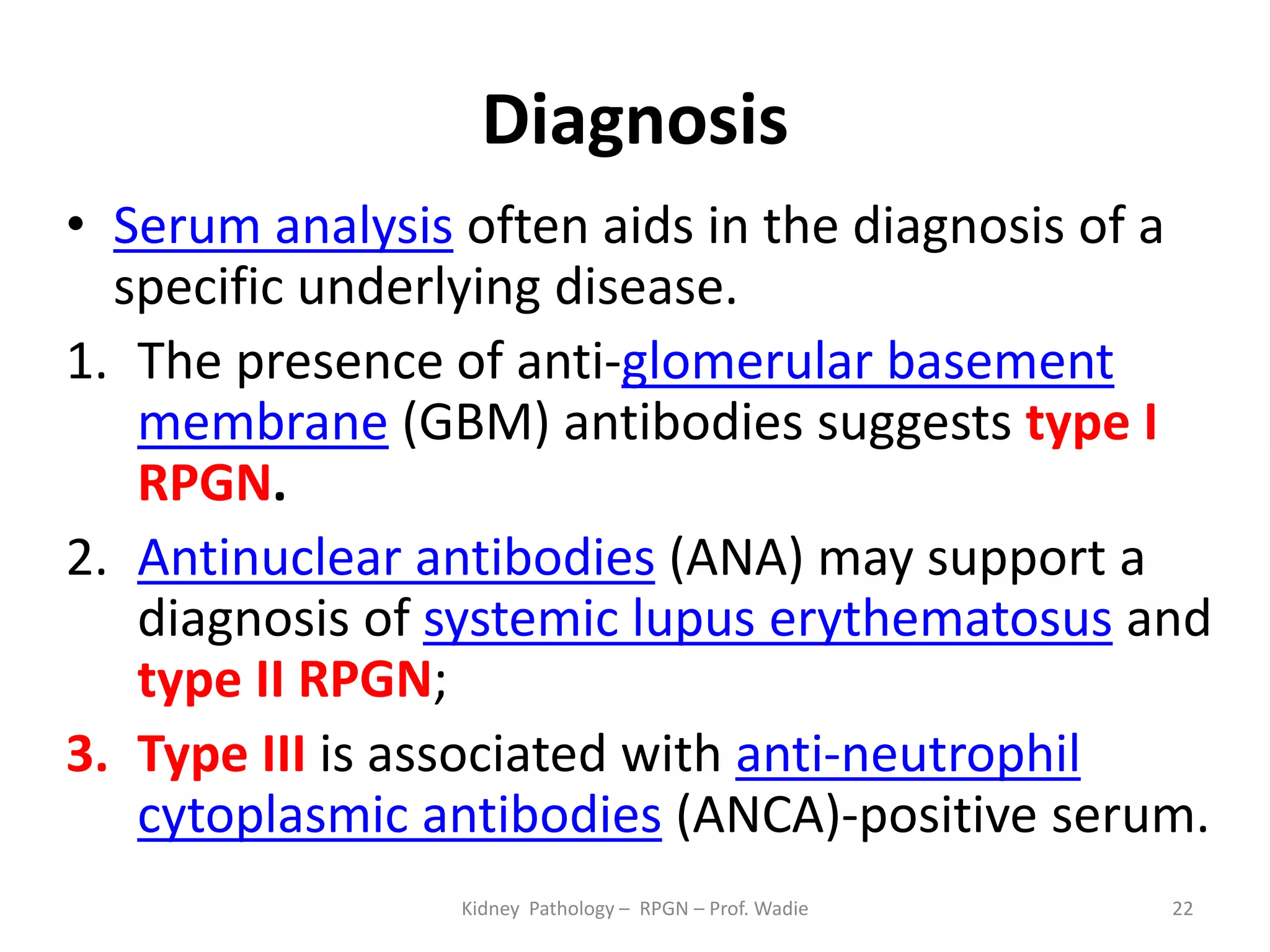 Rapidly Progressive Glomerulonephritis - renal pathology- prof wadie | PPTX