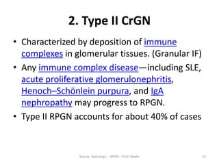 Rapidly Progressive Glomerulonephritis - renal pathology- prof wadie | PPTX