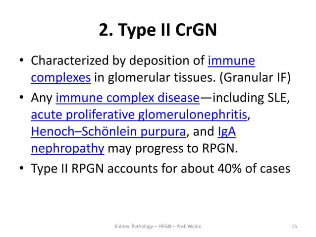 Rapidly Progressive Glomerulonephritis - renal pathology- prof wadie | PPT