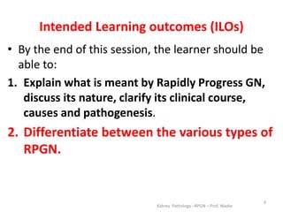Rapidly Progressive Glomerulonephritis - renal pathology- prof wadie | PPTX