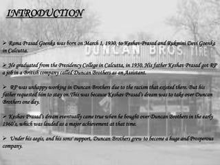 Rp goenka | PPTX | Business and Finance