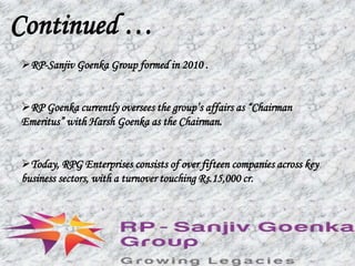Rp goenka | PPTX | Business and Finance