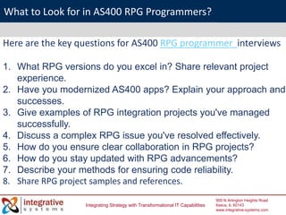 RPG Programmers | PPTX | Web Development | Internet