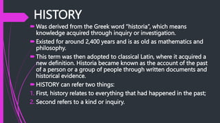 Reading In Philippine History Introduction | PPTX