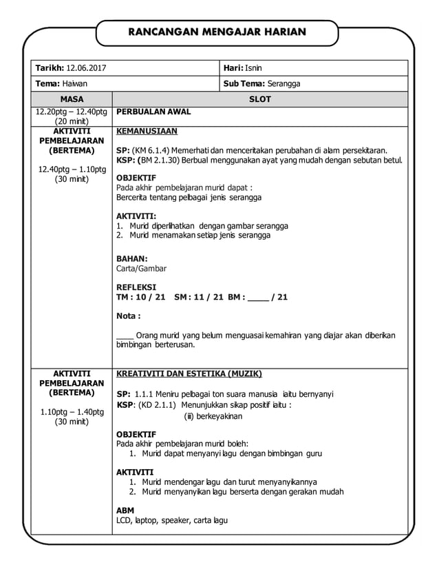 Rph2 serangga isnin | DOCX