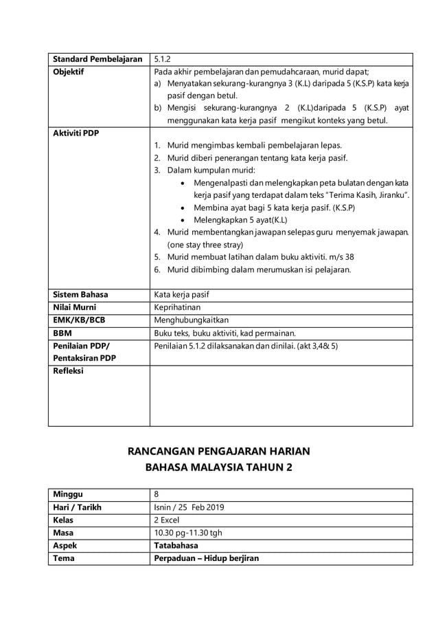 RPH BM THN 2 (BULAN FEB) | DOCX