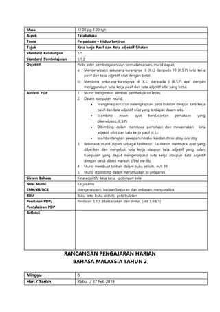 RPH BM THN 2 (BULAN FEB) | DOCX