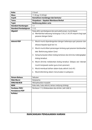 RPH BM THN 2 (BULAN FEB) | DOCX