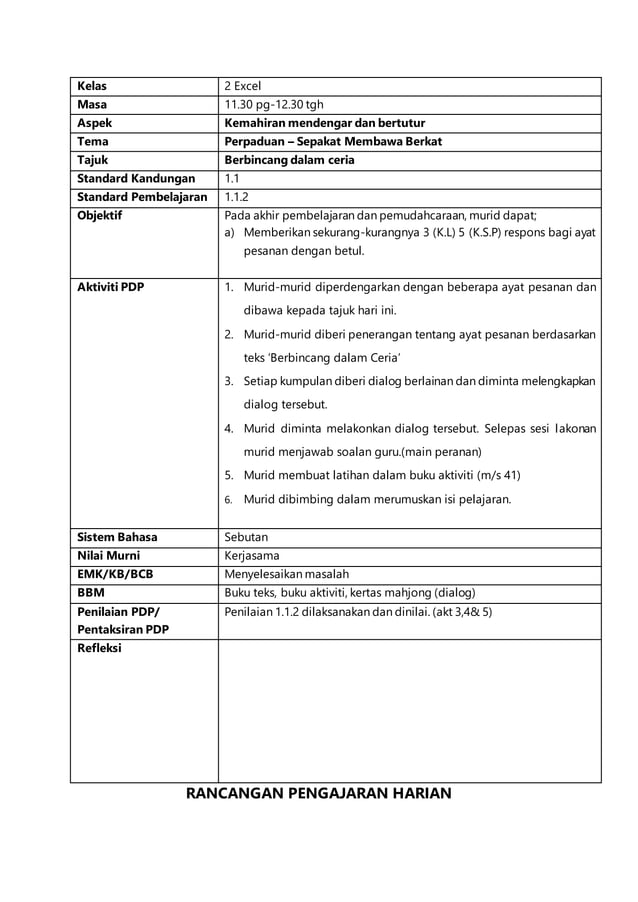 RPH BM THN 2 (BULAN FEB) | DOCX