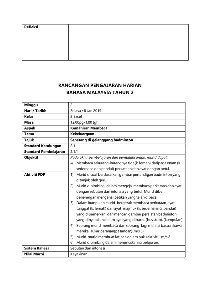 RPH BM THN 2 (2019) | DOCX