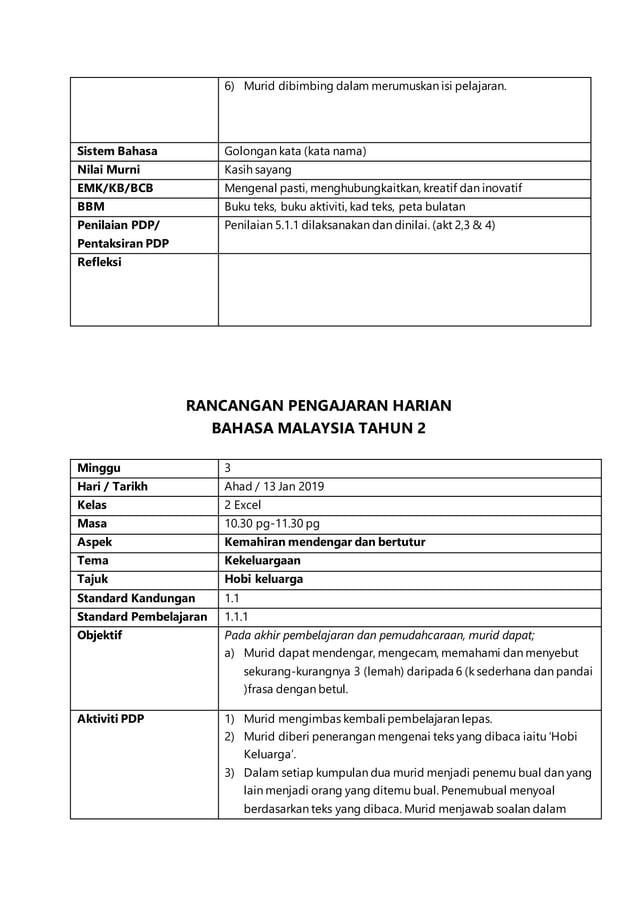 RPH BM THN 2 (2019) | DOCX