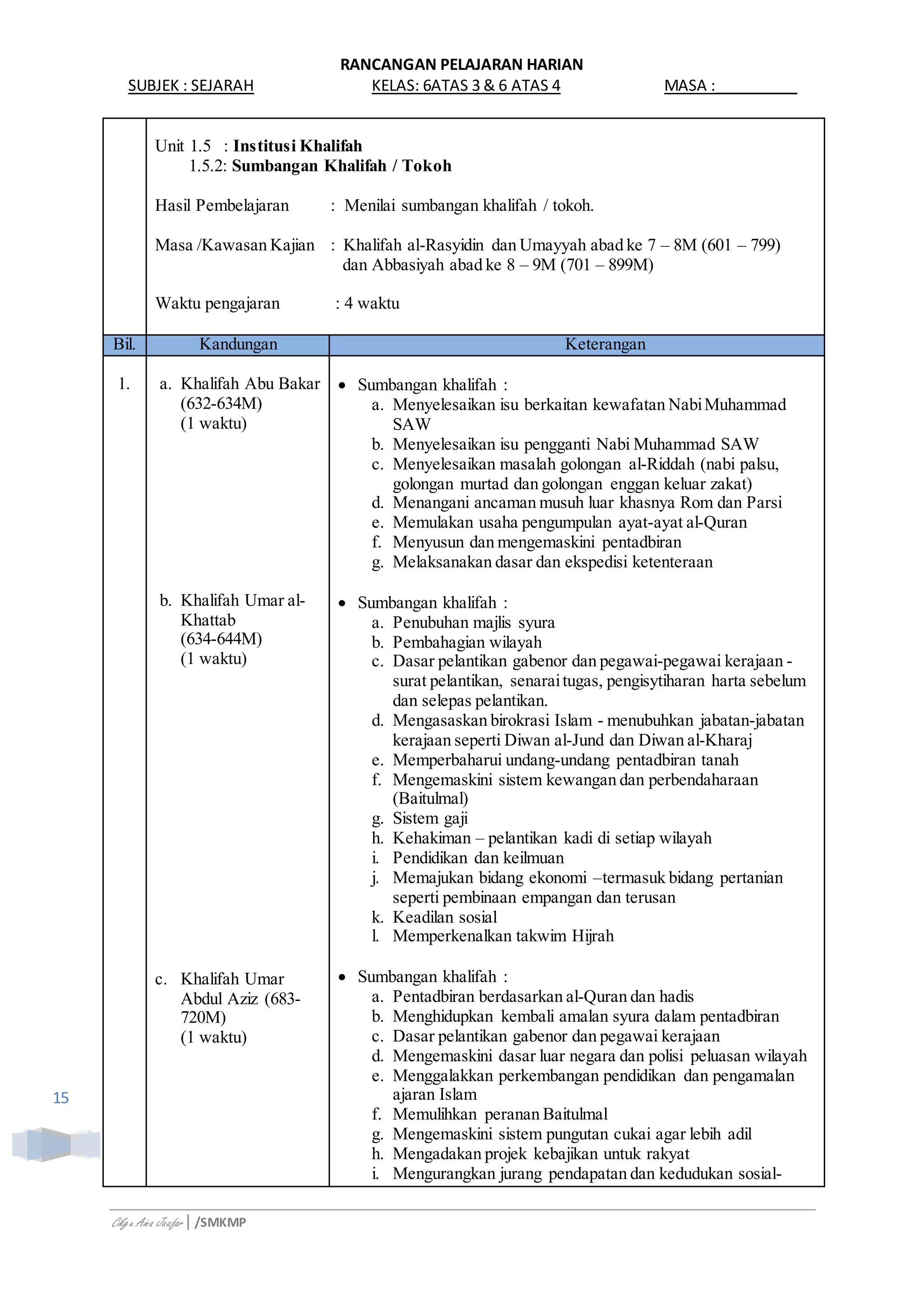 Rph Sejarah P2 Tingkatan enam | DOCX