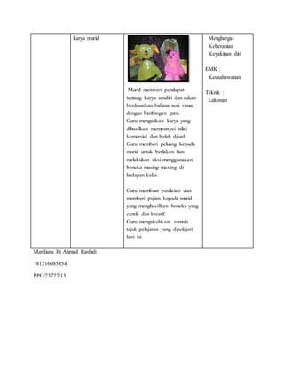 Rph dsv boneka | DOCX