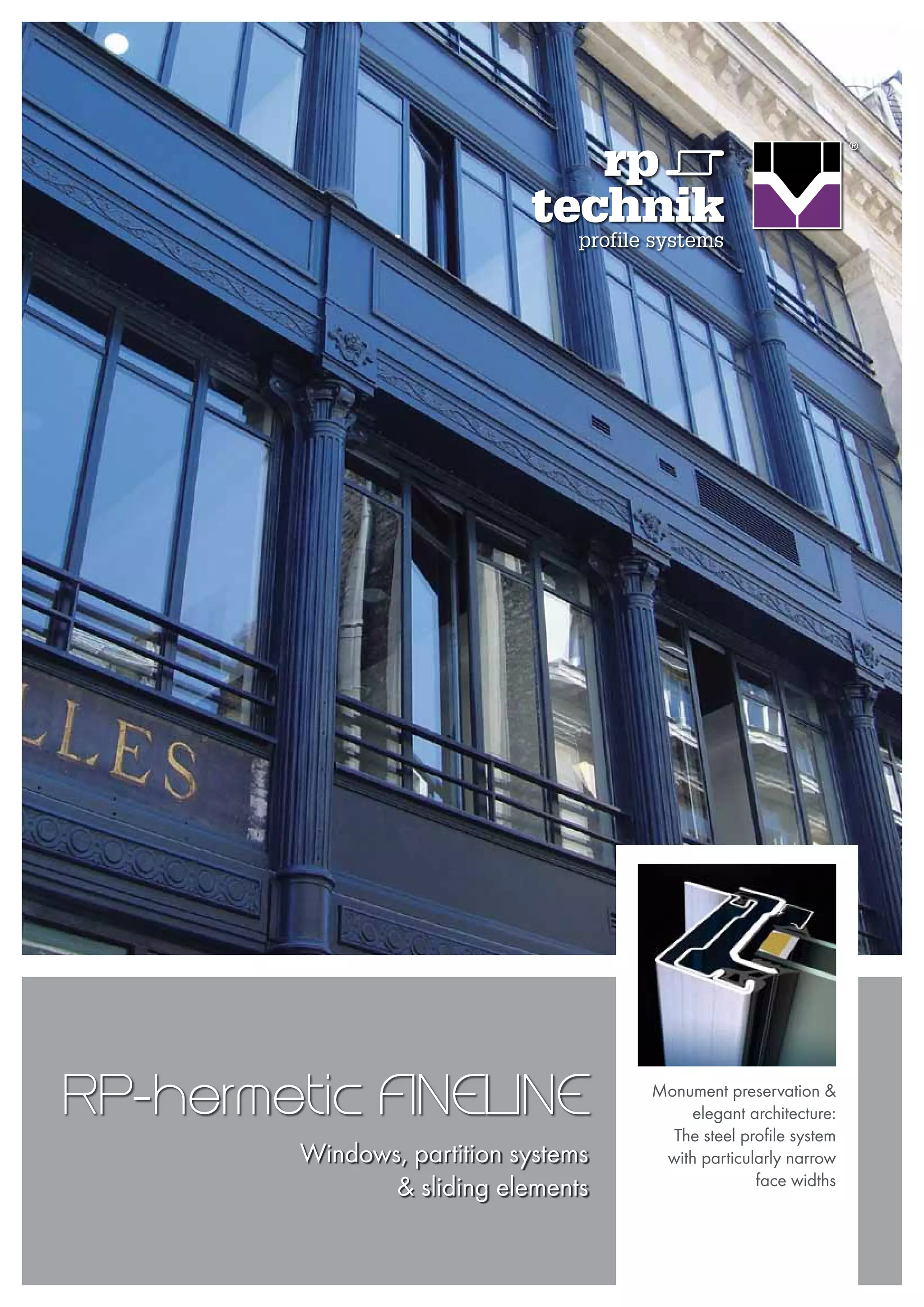 RP Hermetic Fineline - windows, partition systems & sliding elements | PDF