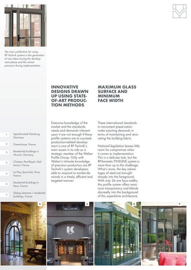 RP Hermetic Fineline - windows, partition systems & sliding elements | PDF