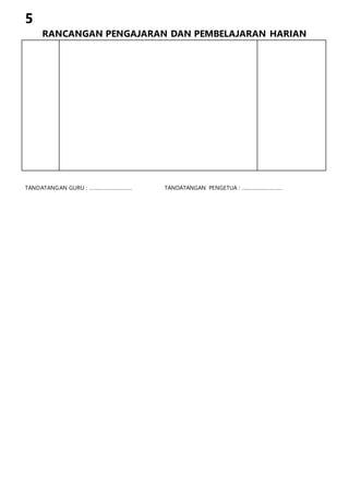 contoh Rph harian bulan januari minggu 1 31 jan_2016 | PDF