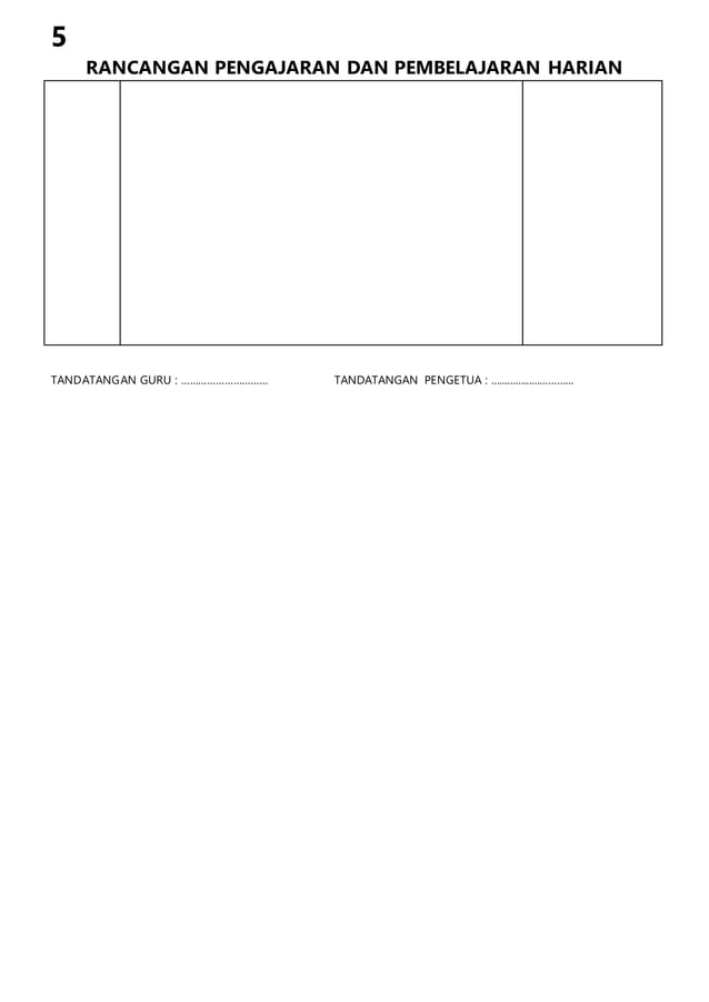 contoh Rph harian bulan januari minggu 1 31 jan_2016 | PDF