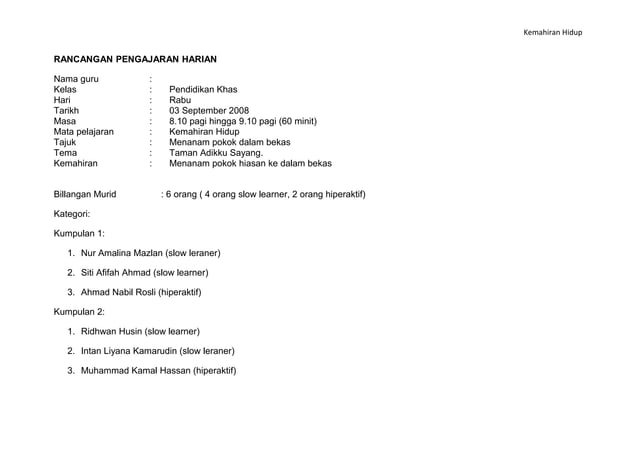 Rph khsr pk_perkebunan_contoh | DOC