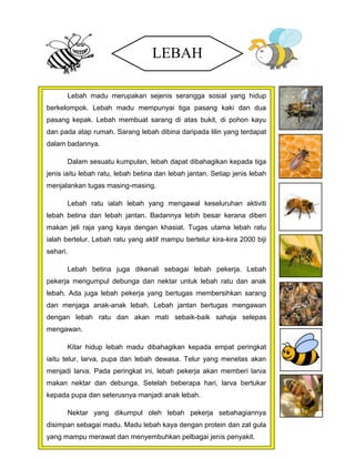 Rph lebah | PDF