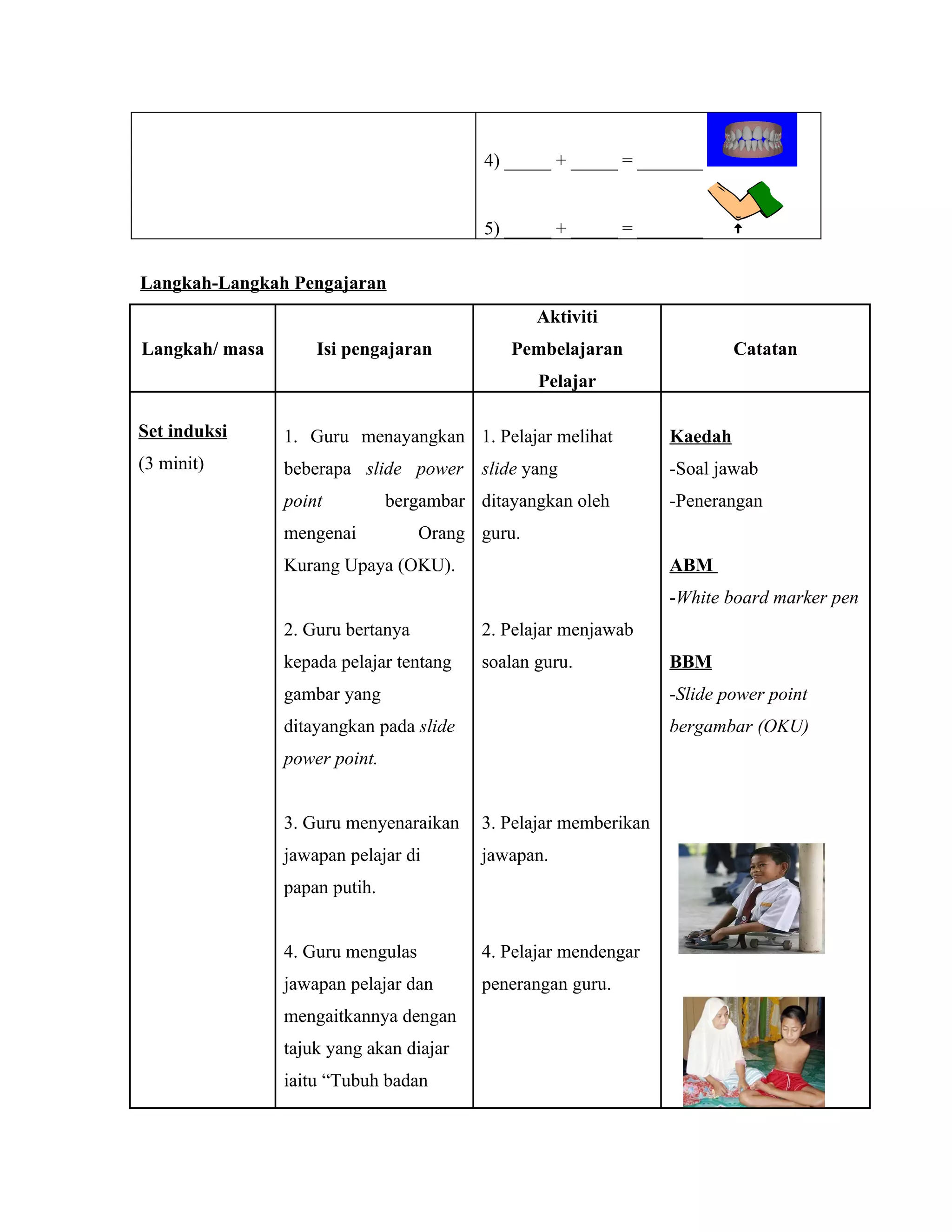 RPH Bahasa Melayu pendidikan khas (Micro teaching) | DOC