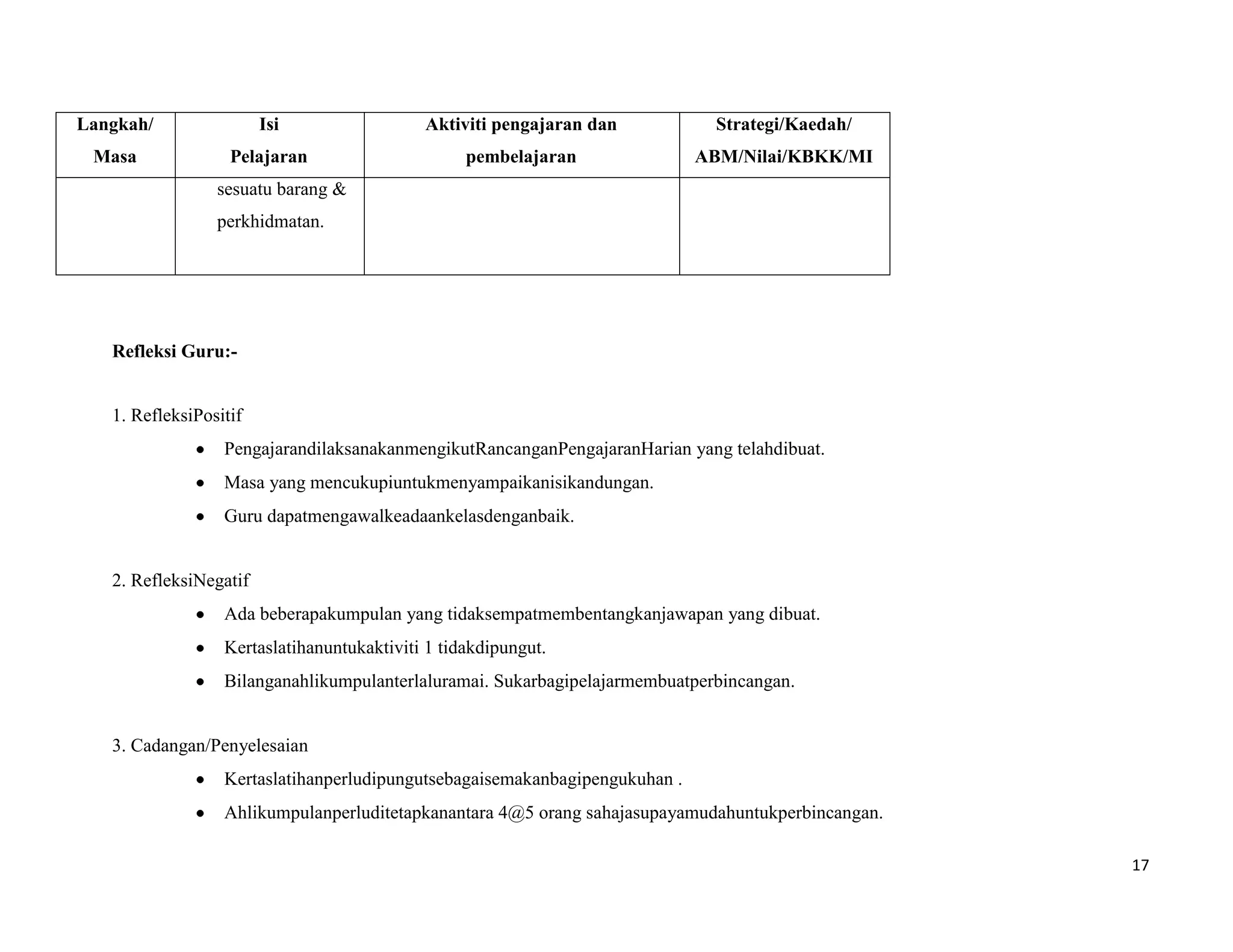 Rph micro teaching ekonomi asas form5 -terkini | DOCX