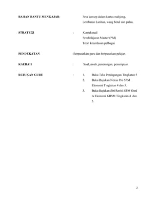 Rph micro teaching ekonomi asas form5 -terkini | DOCX