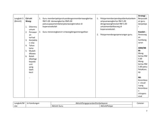Rph micro teaching ekonomi asas form5 -terkini | DOCX