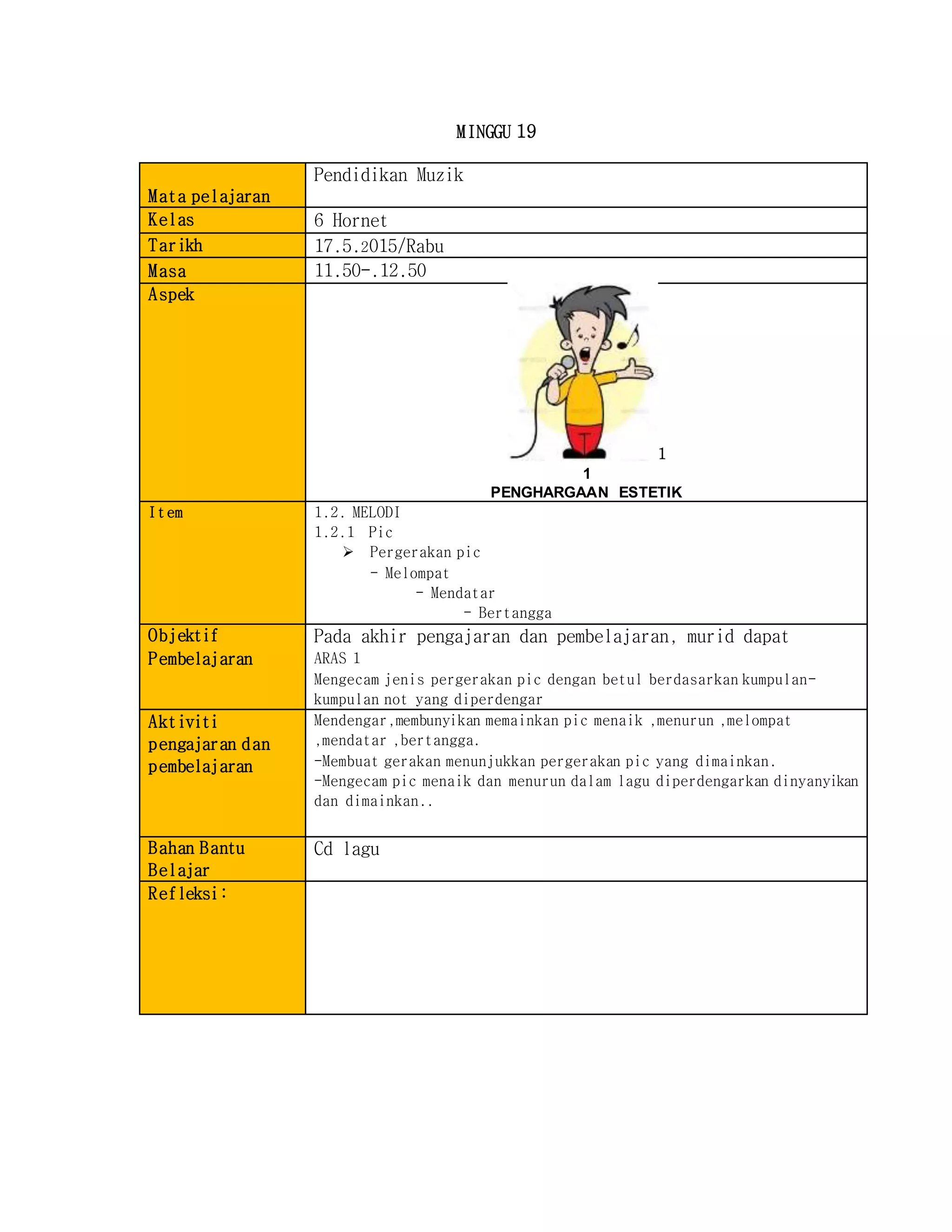 Rph muzik tahun t6 | PDF