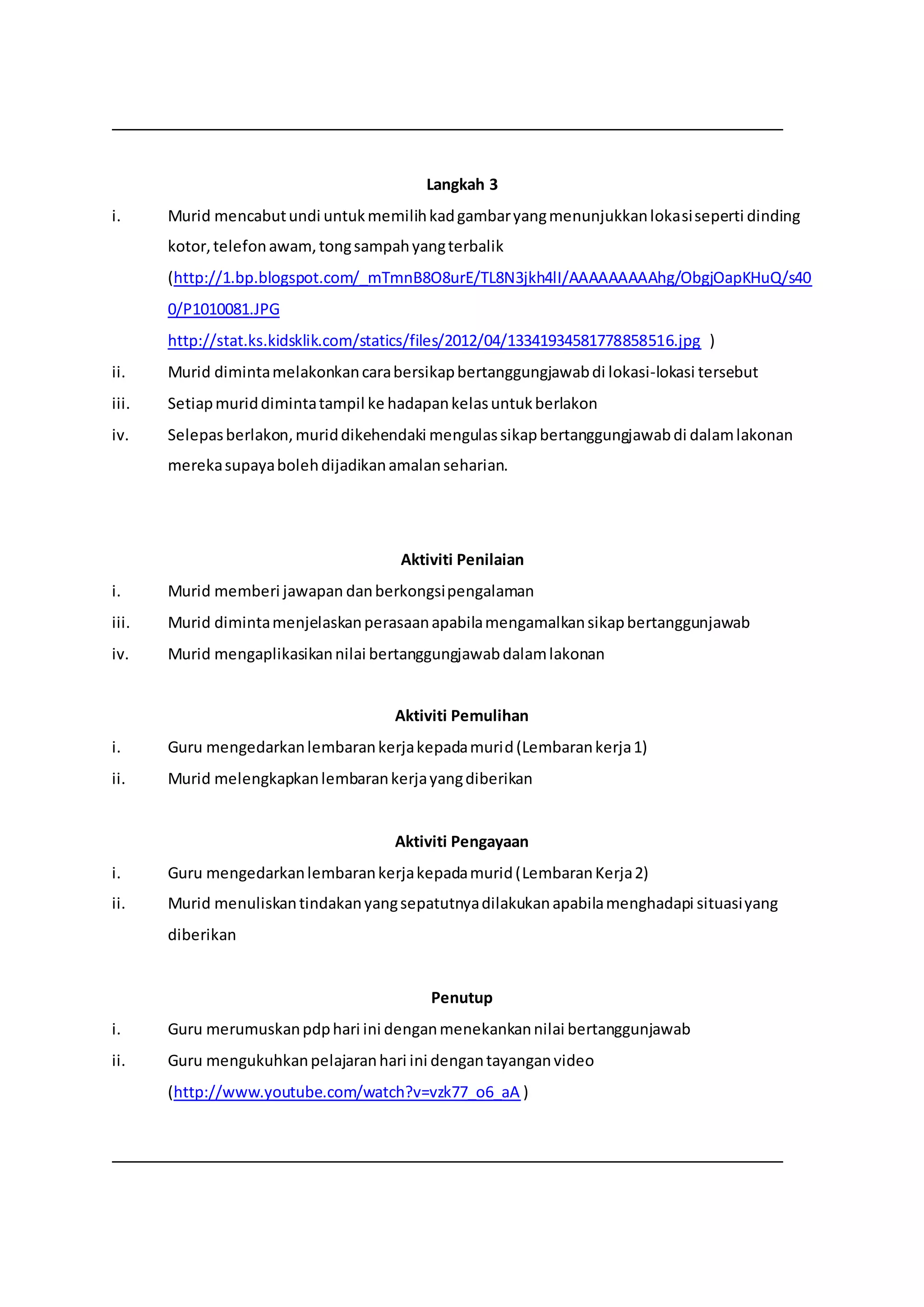 rancangan pengajaran harian pendidikan moral tahun 5 kssr | DOCX