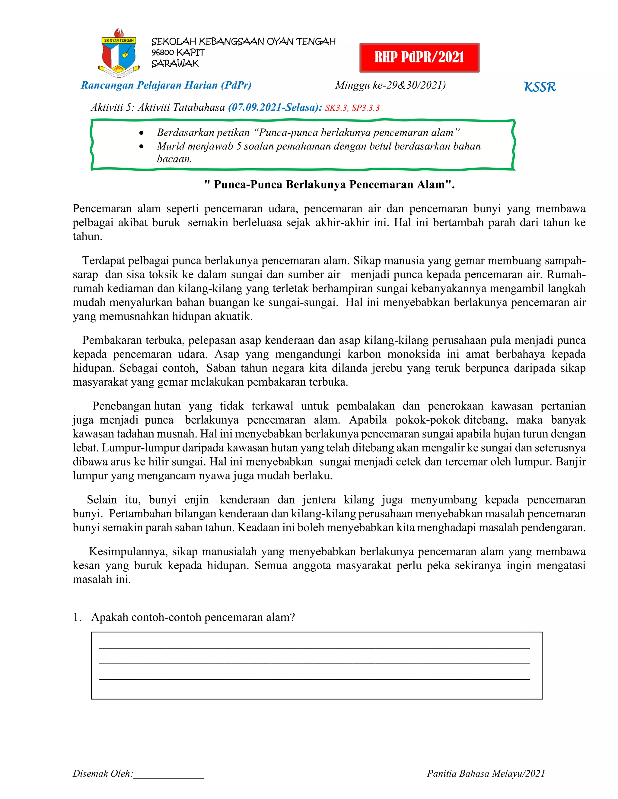 Rph pdpr bm_t6_01-07.09.2021-m29&m30 | PDF