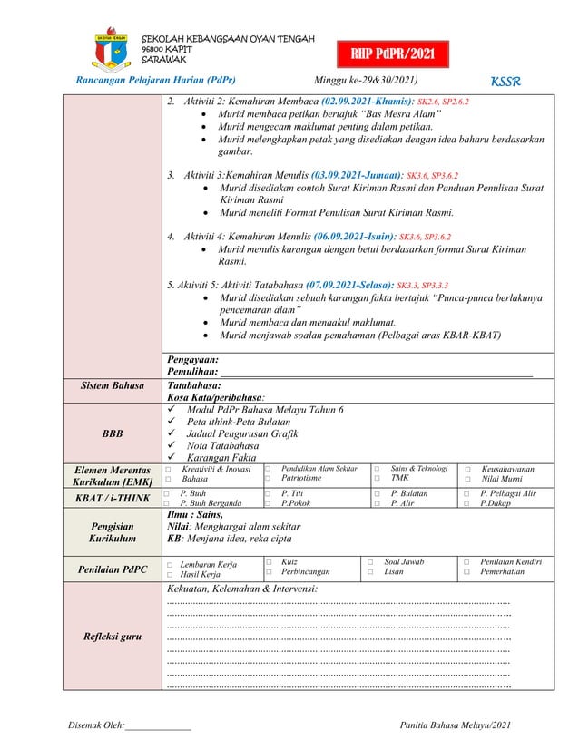 Rph pdpr bm_t6_01-07.09.2021-m29&m30 | PDF