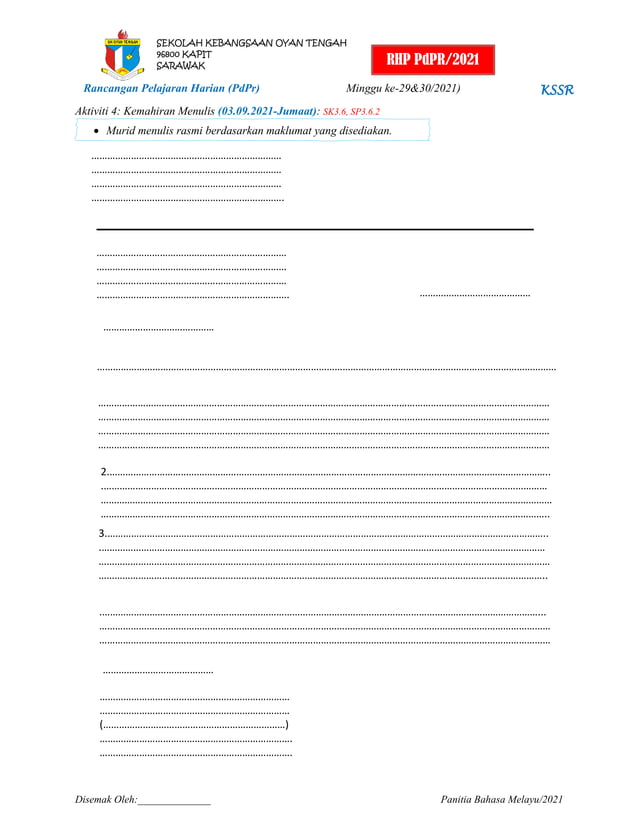 Rph pdpr bm_t6_01-07.09.2021-m29&m30 | PDF