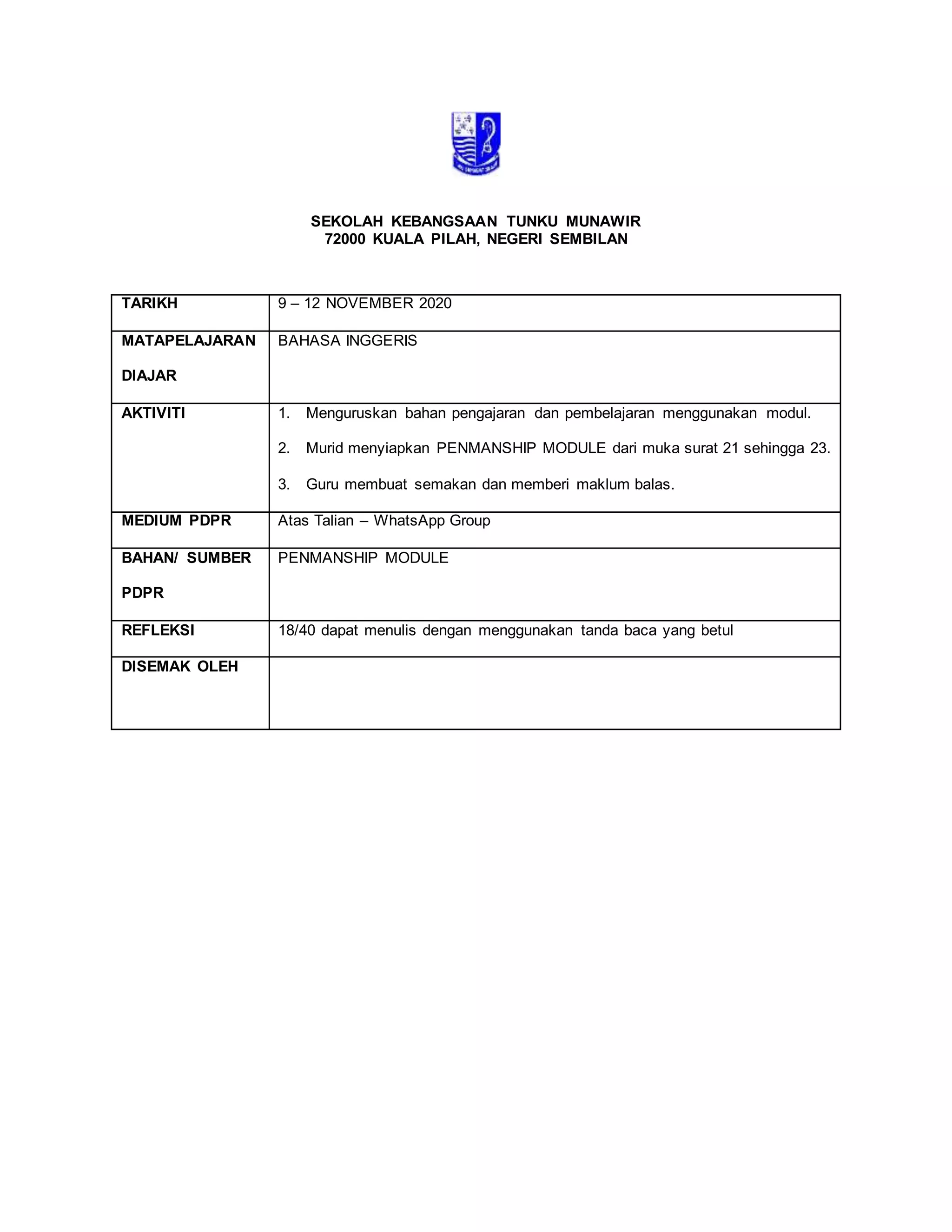 RPH PDPR MINGGU 42 | PDF