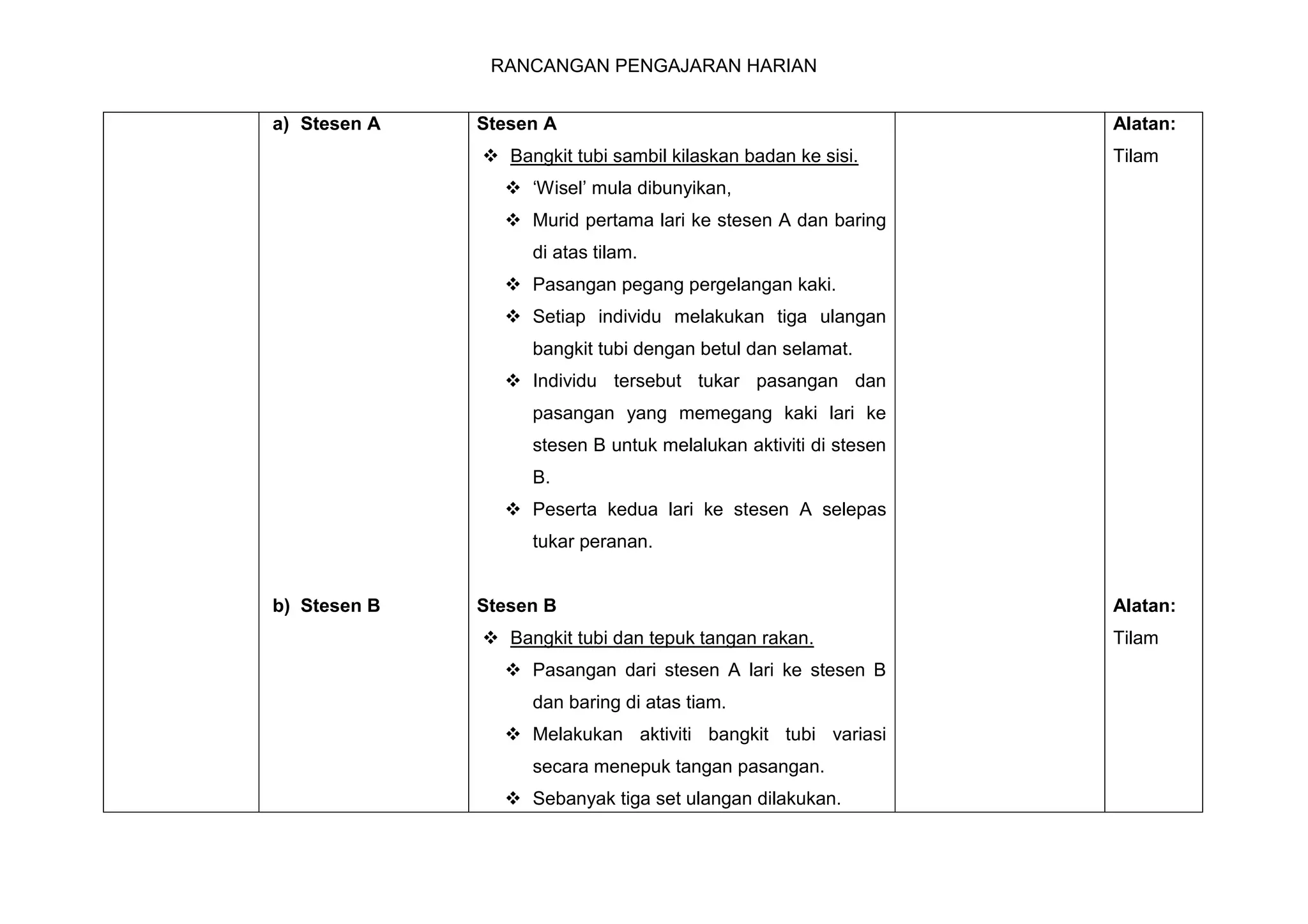 Rph pendidikan jasmani_tahun_5 | PDF