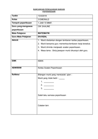 Rph peperiksaan | DOCX