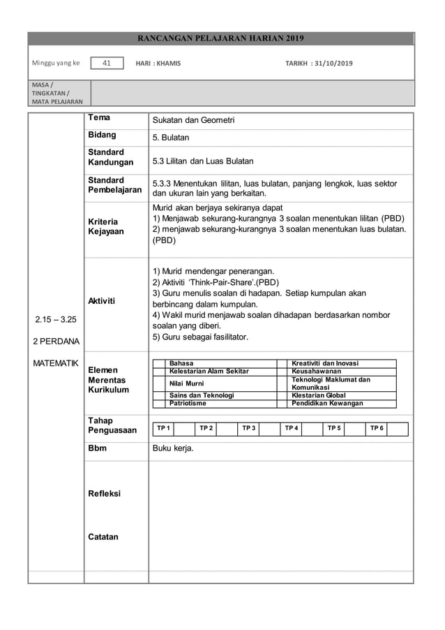 Rph perbincangan 1 | DOC