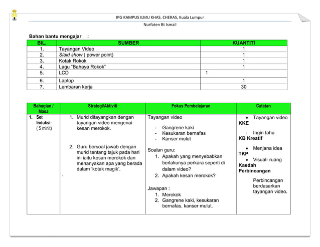 Rph pk t3 merokok | PPT
