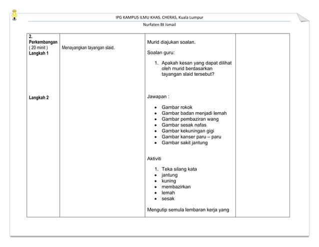 Rph pk t3 merokok | PPT